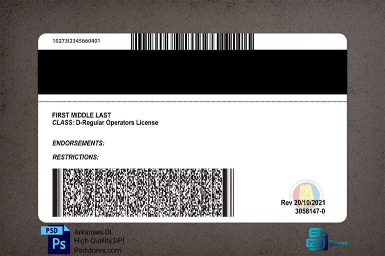 Alabama Driver License Template - PSD Stores