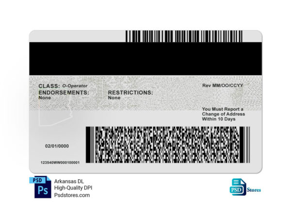 Arizona Driver License Template - PSD Stores