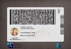 Arkansas Driver License Template - PSD Stores