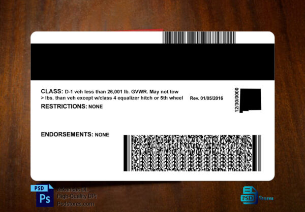 New Mexico Driver License Template - PSD Stores