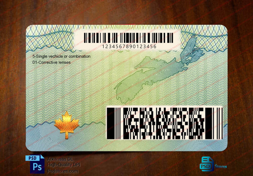 Nova Scotia Driver License Template (V2) - PSD Stores