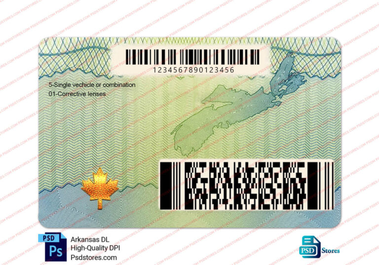 Nova Scotia Driver License Template (V2) - PSD Stores