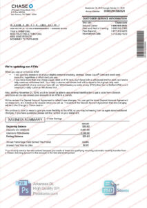 Chase Bank Statement Template - PSD Stores