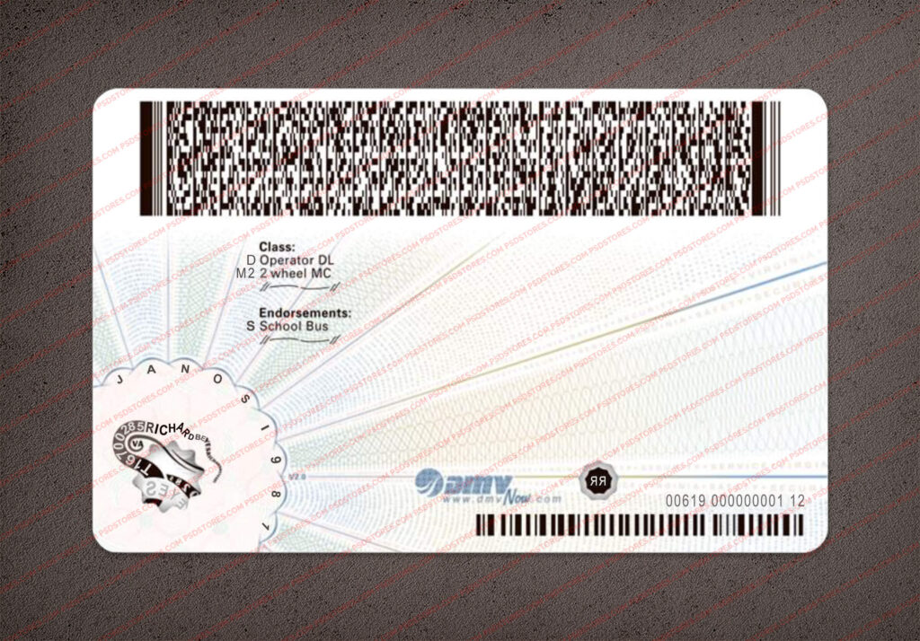 Virginia Driver License Template (V2) - PSD Stores