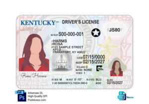 Kentucky Driver License Template - PSD Stores