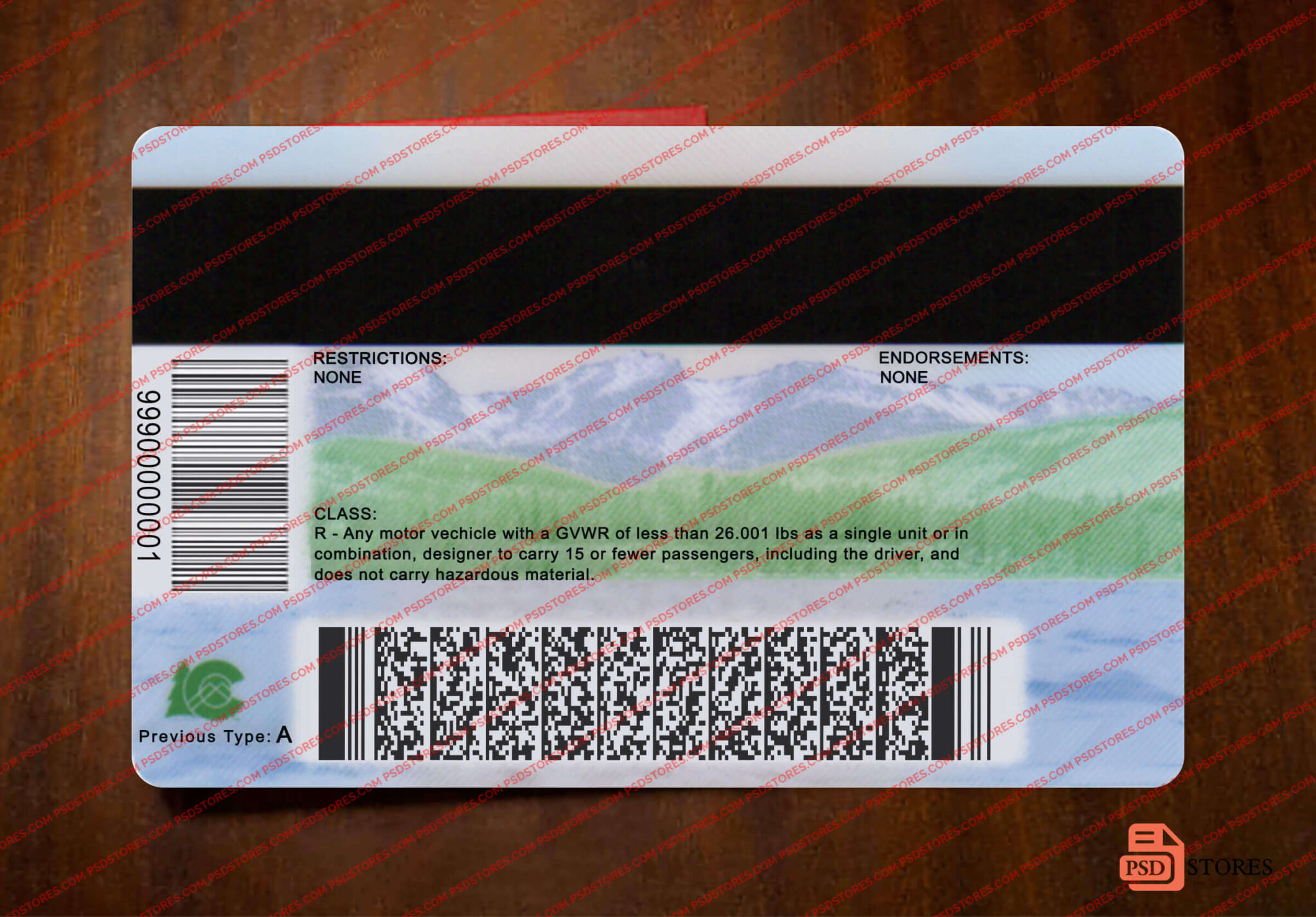 Colorado Driver License Template (V2) - PSD Stores