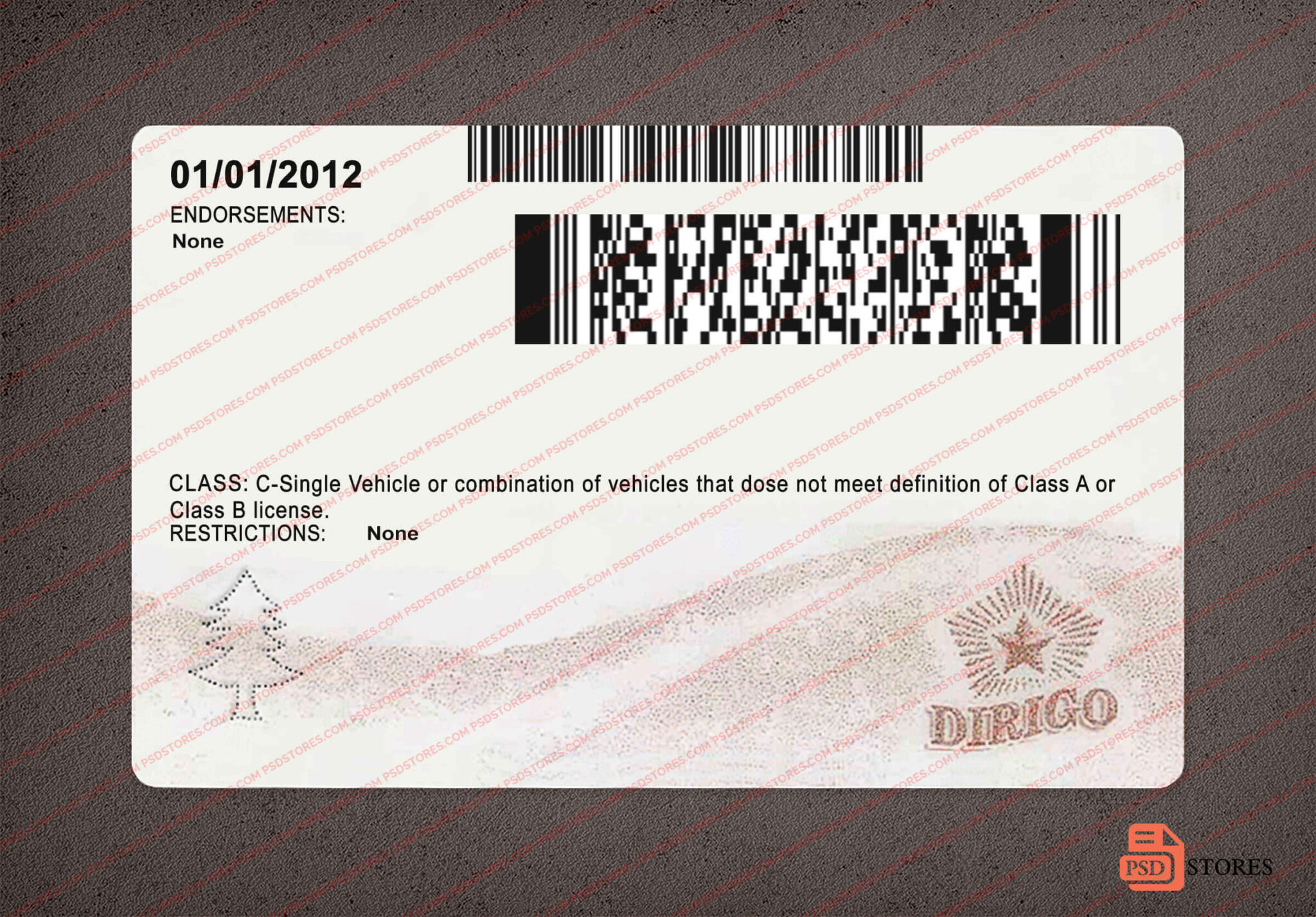 Maine Driver License Template (V2) - PSD Stores