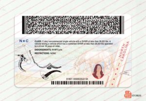 North Carolina Driver License Template (V2) - PSD Stores