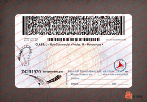 Wisconsin Driver License Template (V2) - PSD Stores