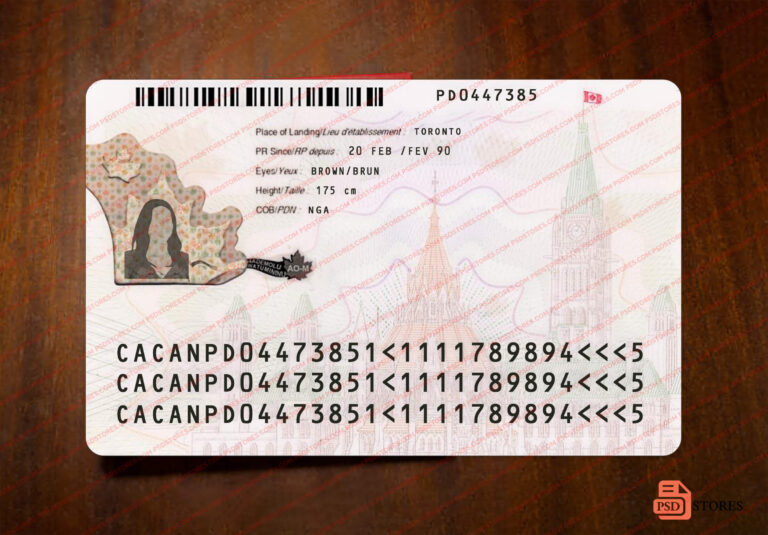 Canada Permanent Resident Card - PSD Stores