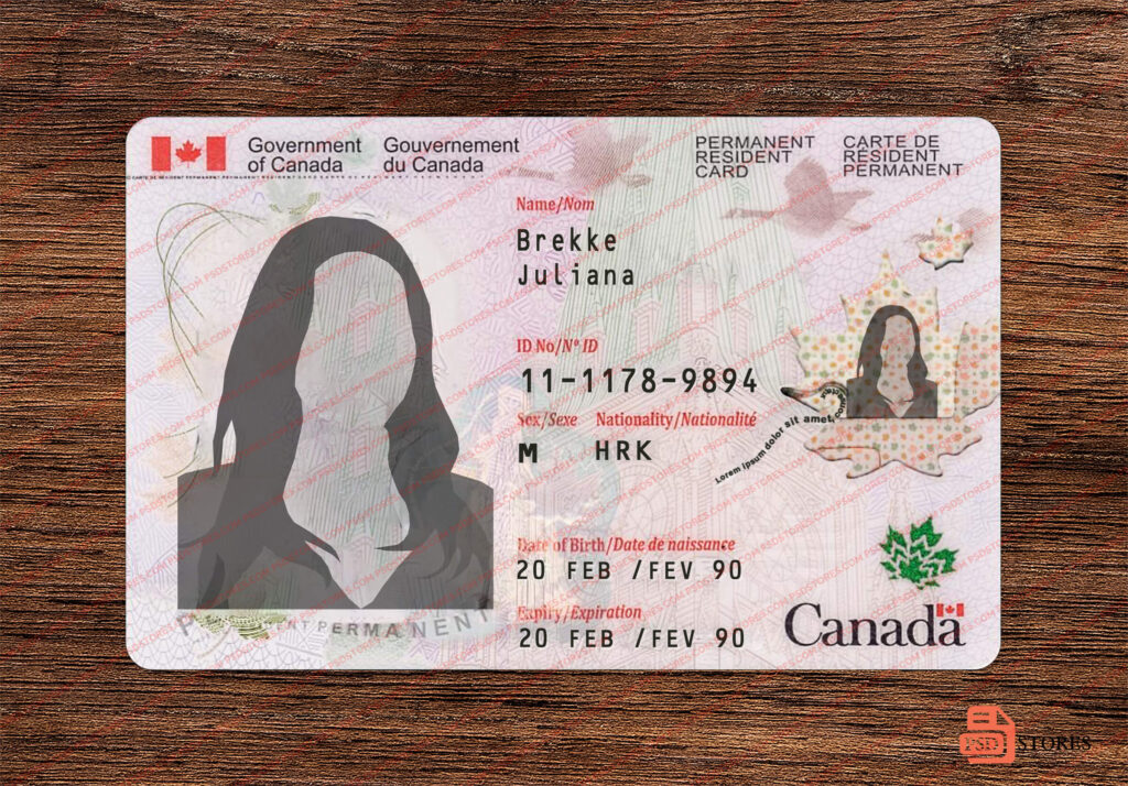 Canada Permanent Resident Card - PSD Stores