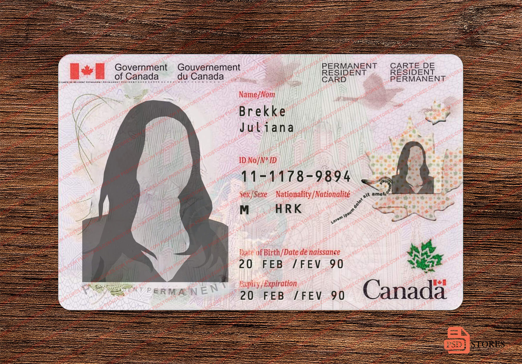 Canada Permanent Resident Card - PSD Stores